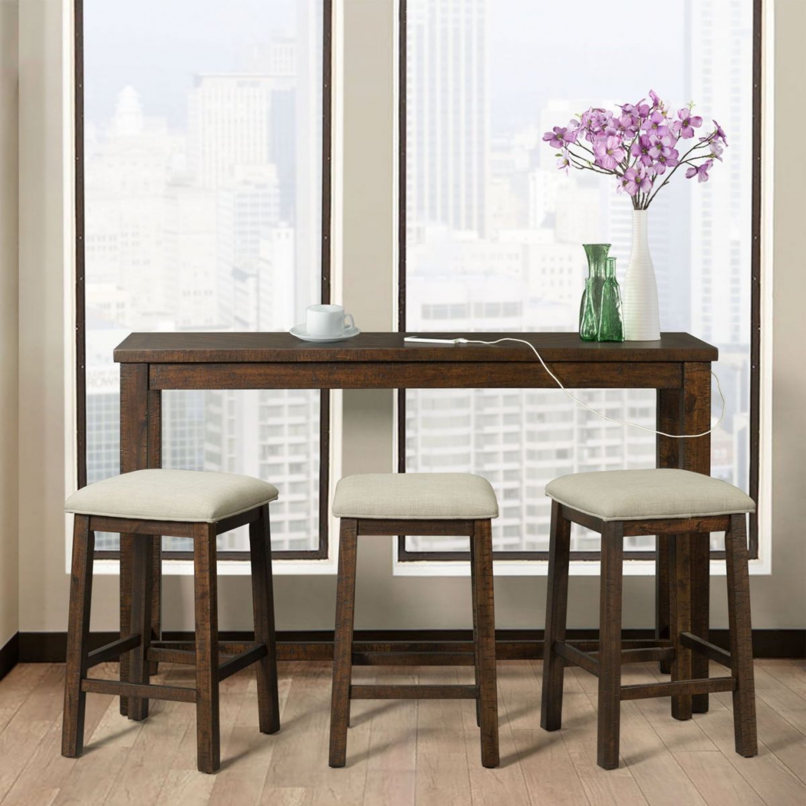Jax Bar Dining Table & 3 Stools