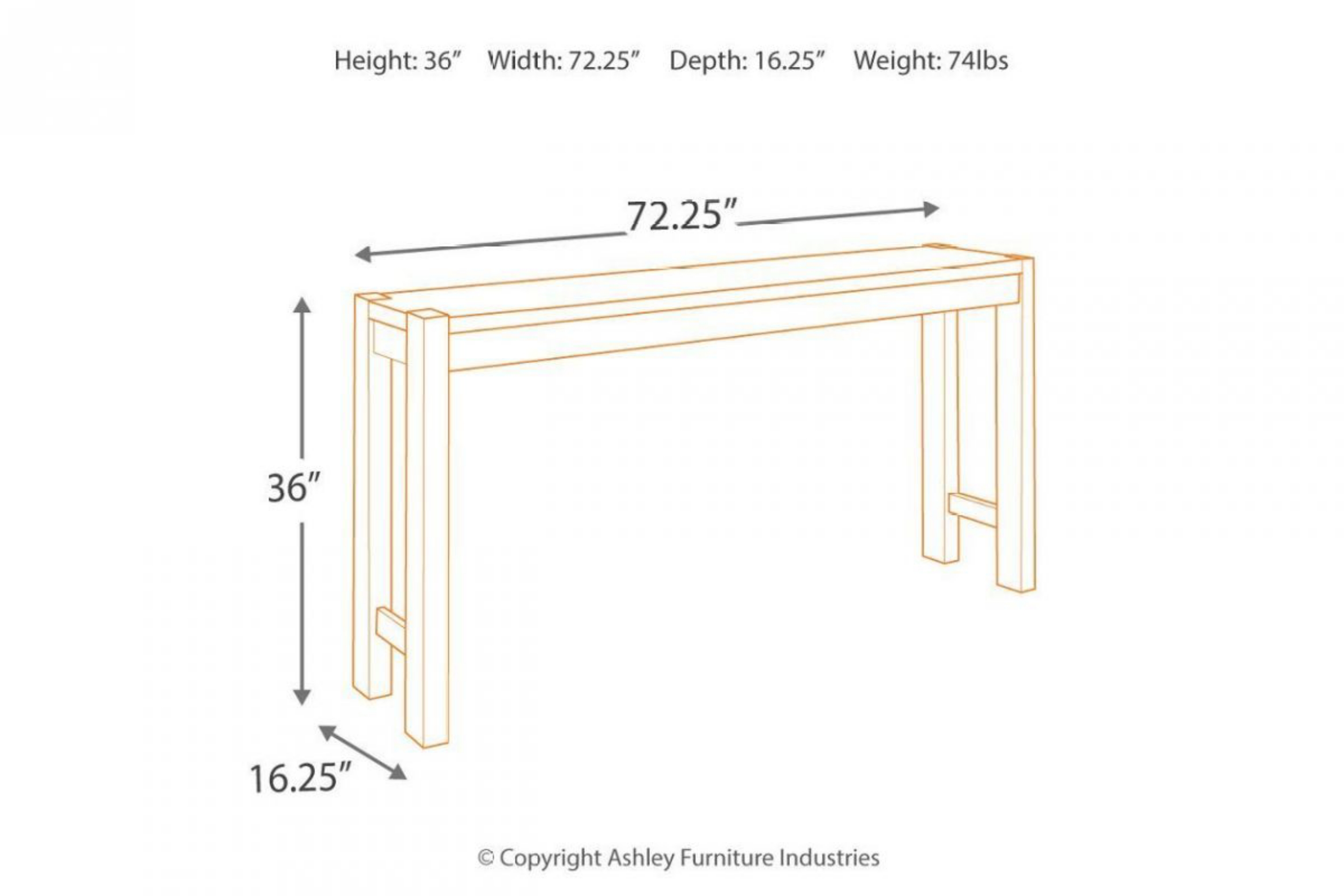 Torjin Counter Height Dining Table