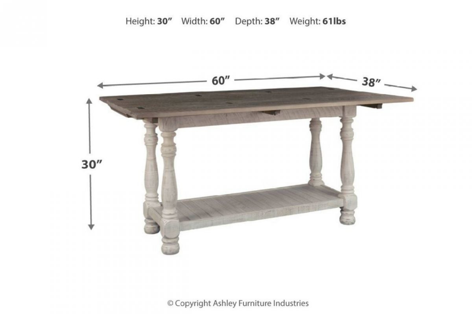 Havalance Console Sofa Table