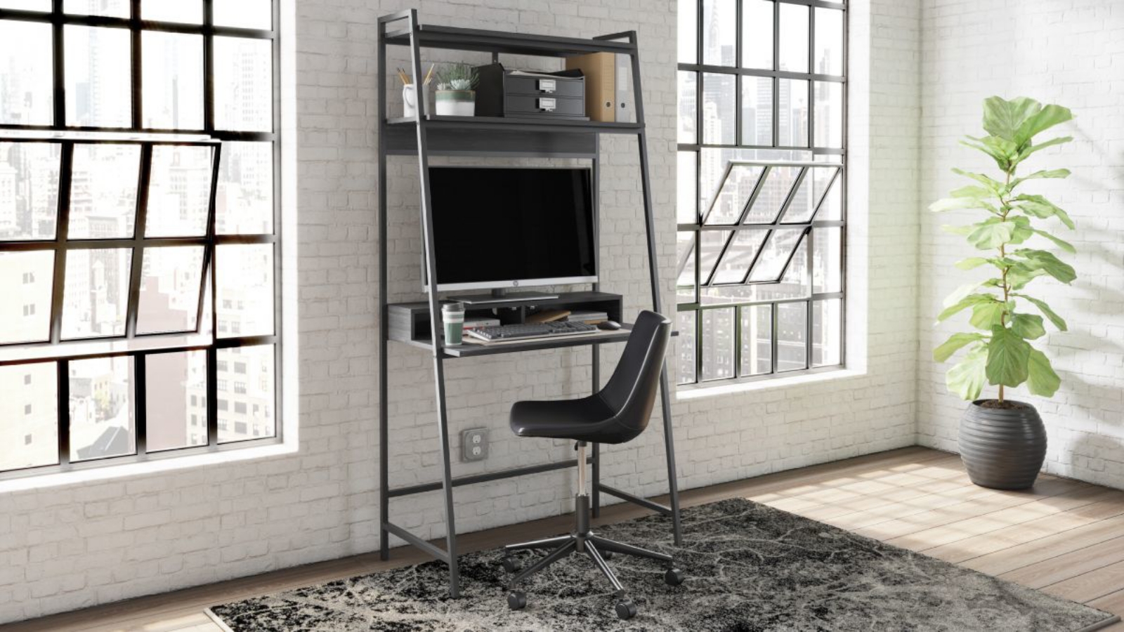 Yarlow Desk with Shelf