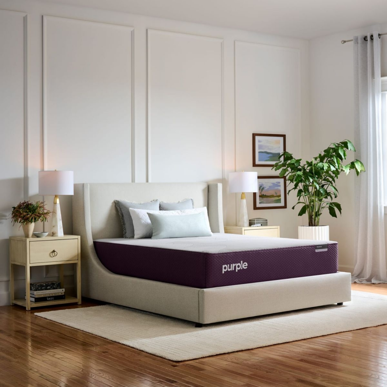 Elegant Purple Restore Premier Mattress Pictures