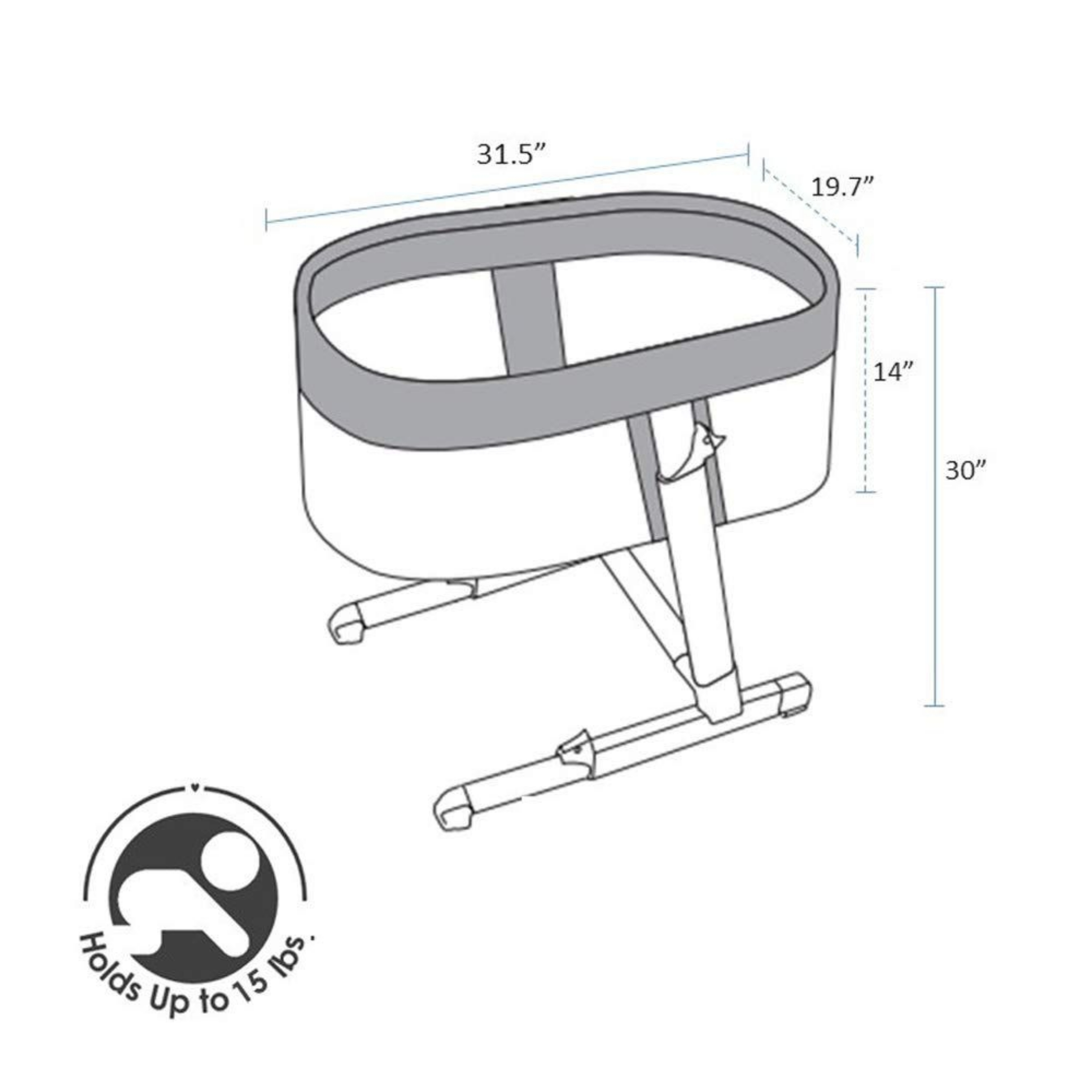 Oval City Bassinet