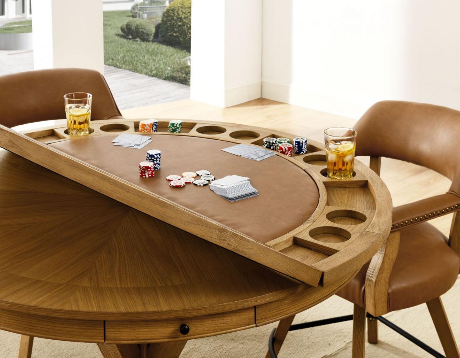 Rylie Counter Height Gaming Table & 4 Stools