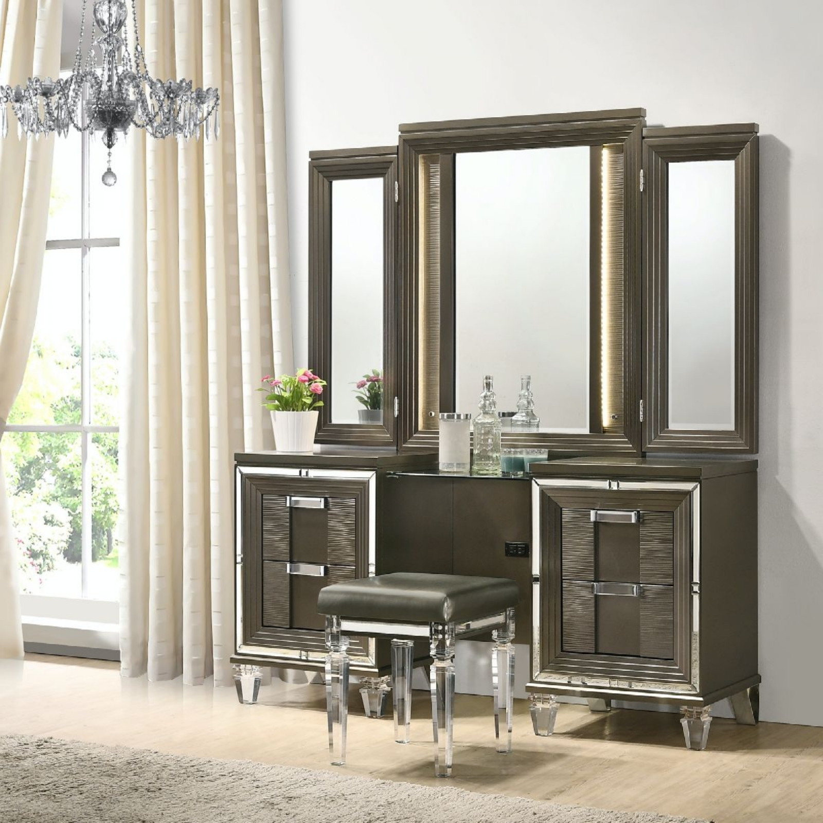 Twenty Nine Vanity, Mirror & Stool