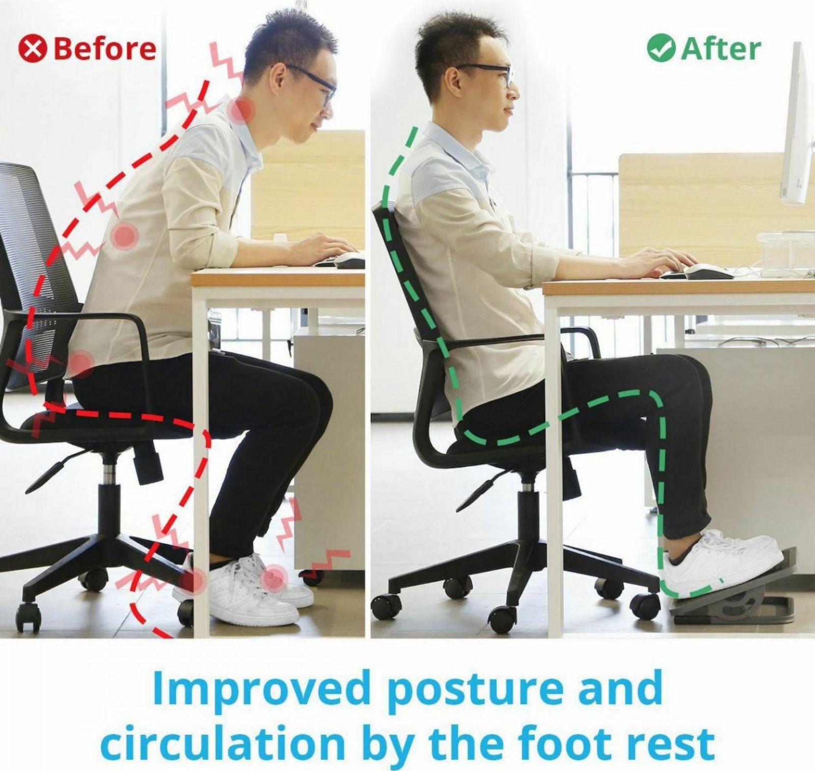 Ergonomic Foot Rest