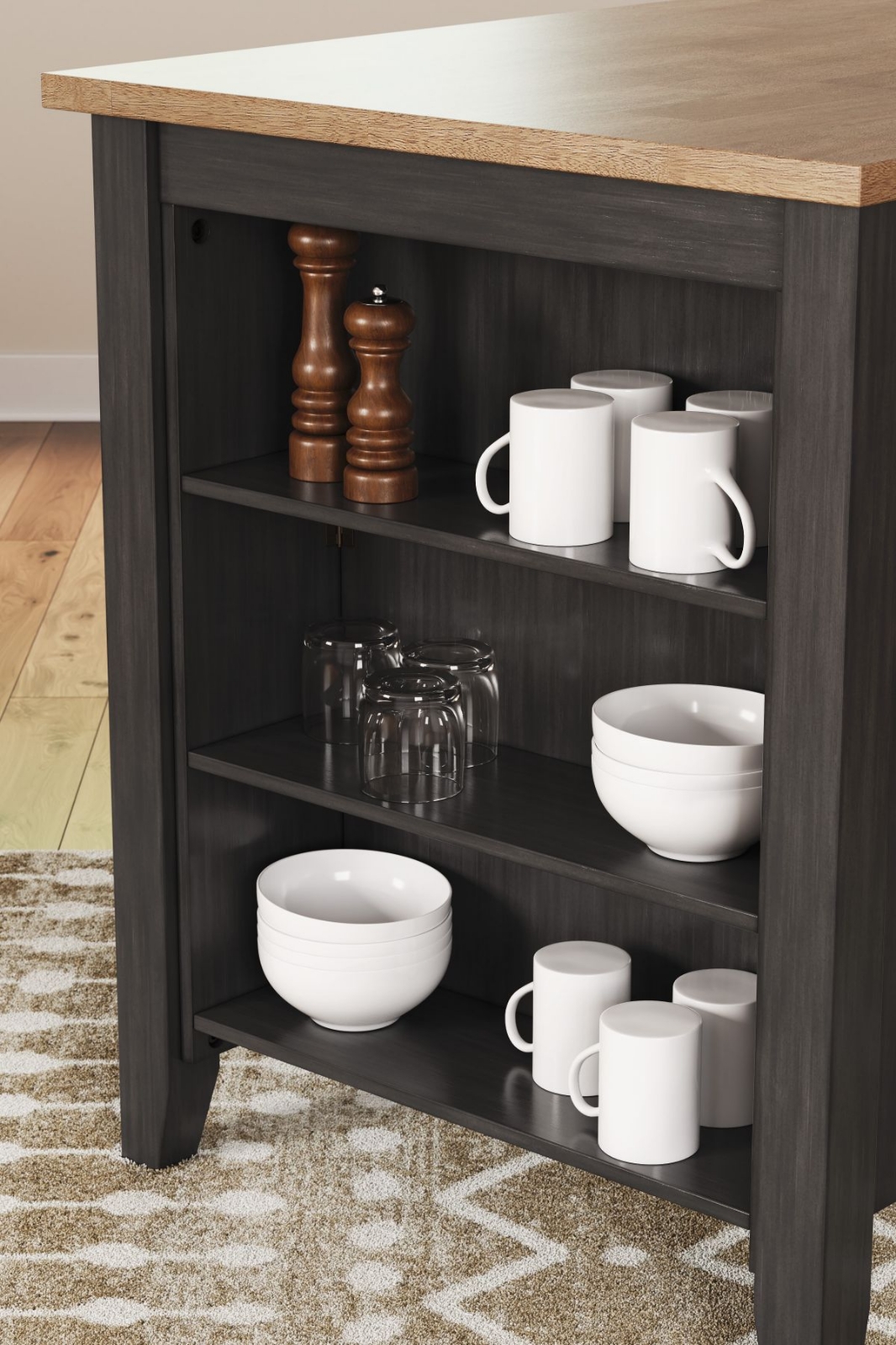 Gesthaven Counter Height Dining Table & 4 Stools